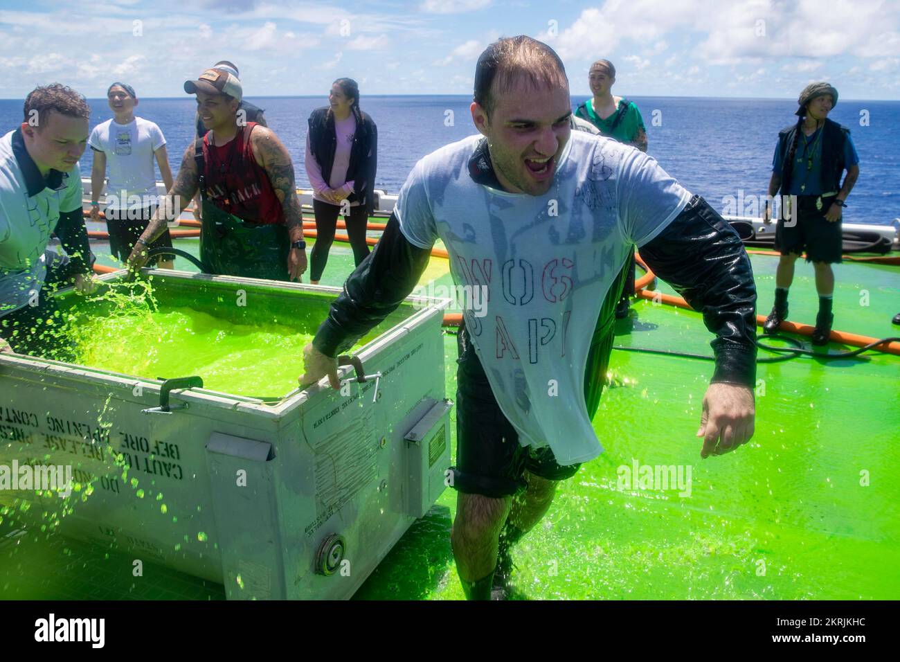 221119-N-XN177-2290 PACIFIC OCEAN (Nov. 19, 2022) – Damage Controlman ...