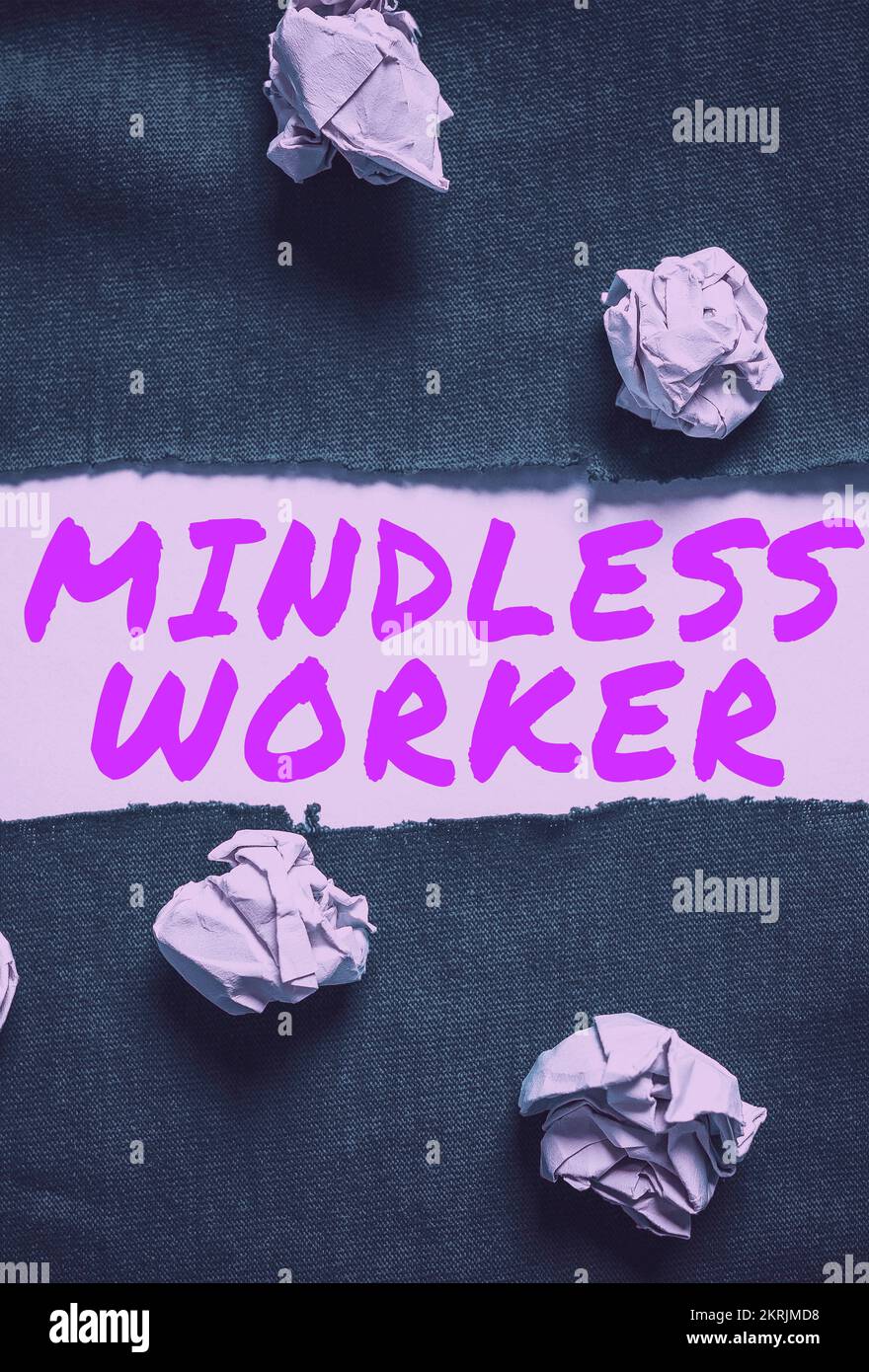 Hand writing sign Mindless Worker, Business idea Having no intelligent ...