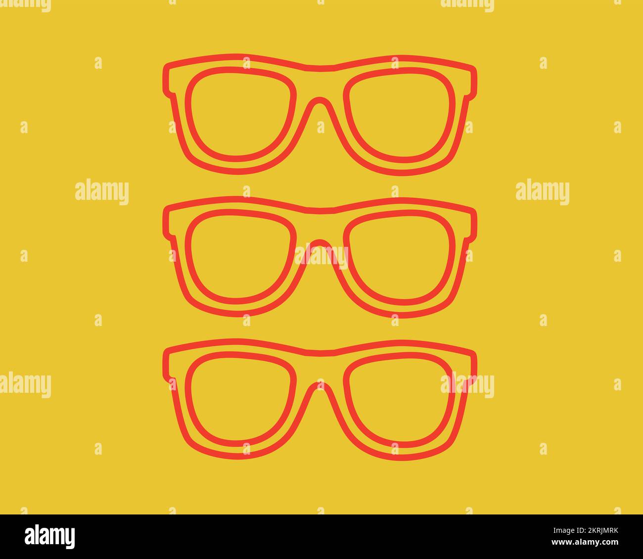 Realistic Vintage Sunglasses Isolated Vector Illustration Stock Vector ...