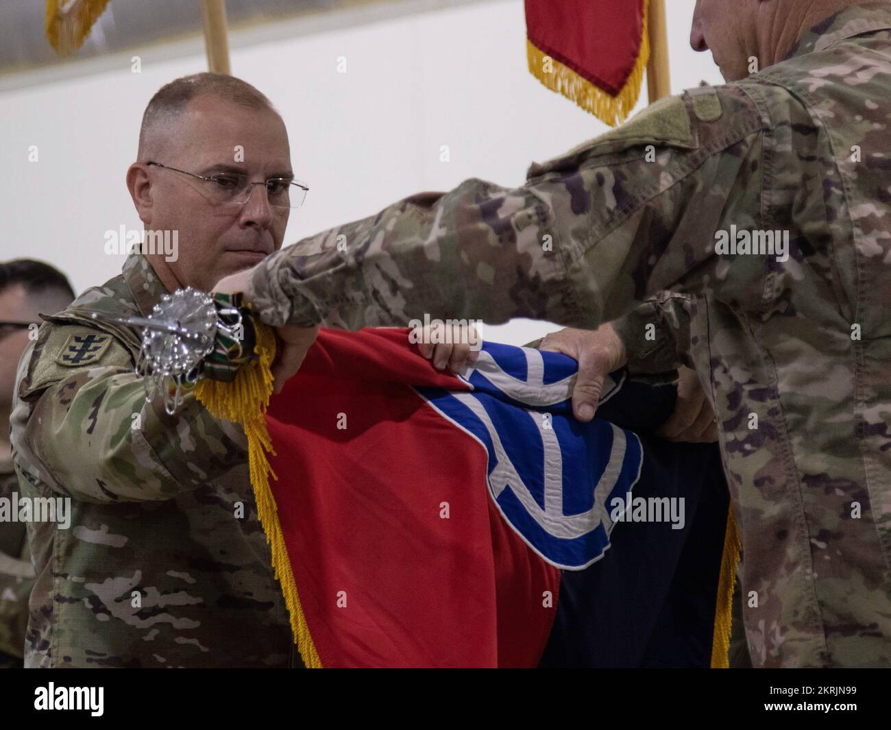 (Left) Maj. Gen. William B. Blaylock II, commanding general of 35th ...