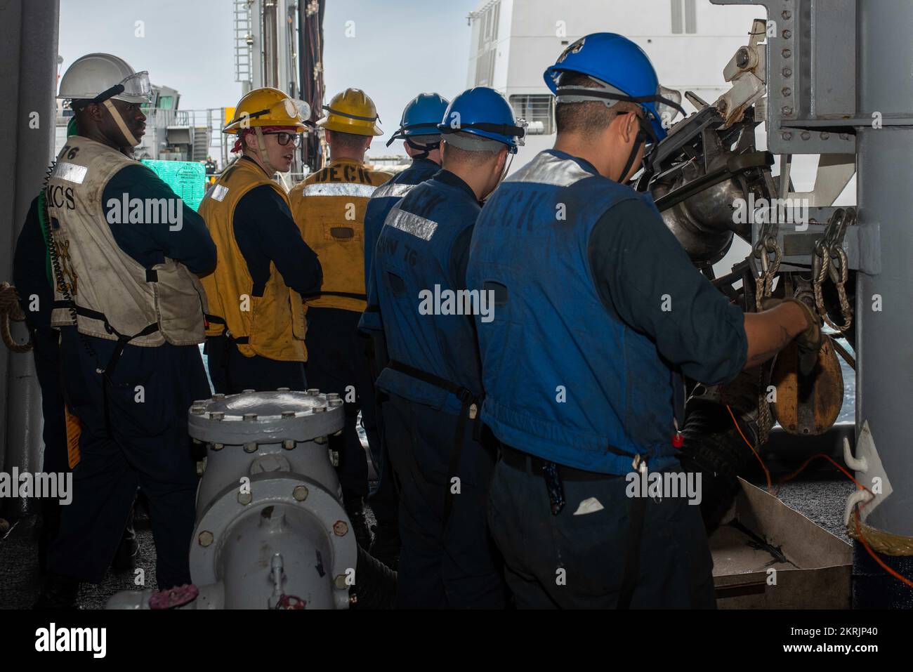 221120-N-UF592-1064 PHILIPPINE SEA (Nov. 20, 2022) Sailors fake out ...