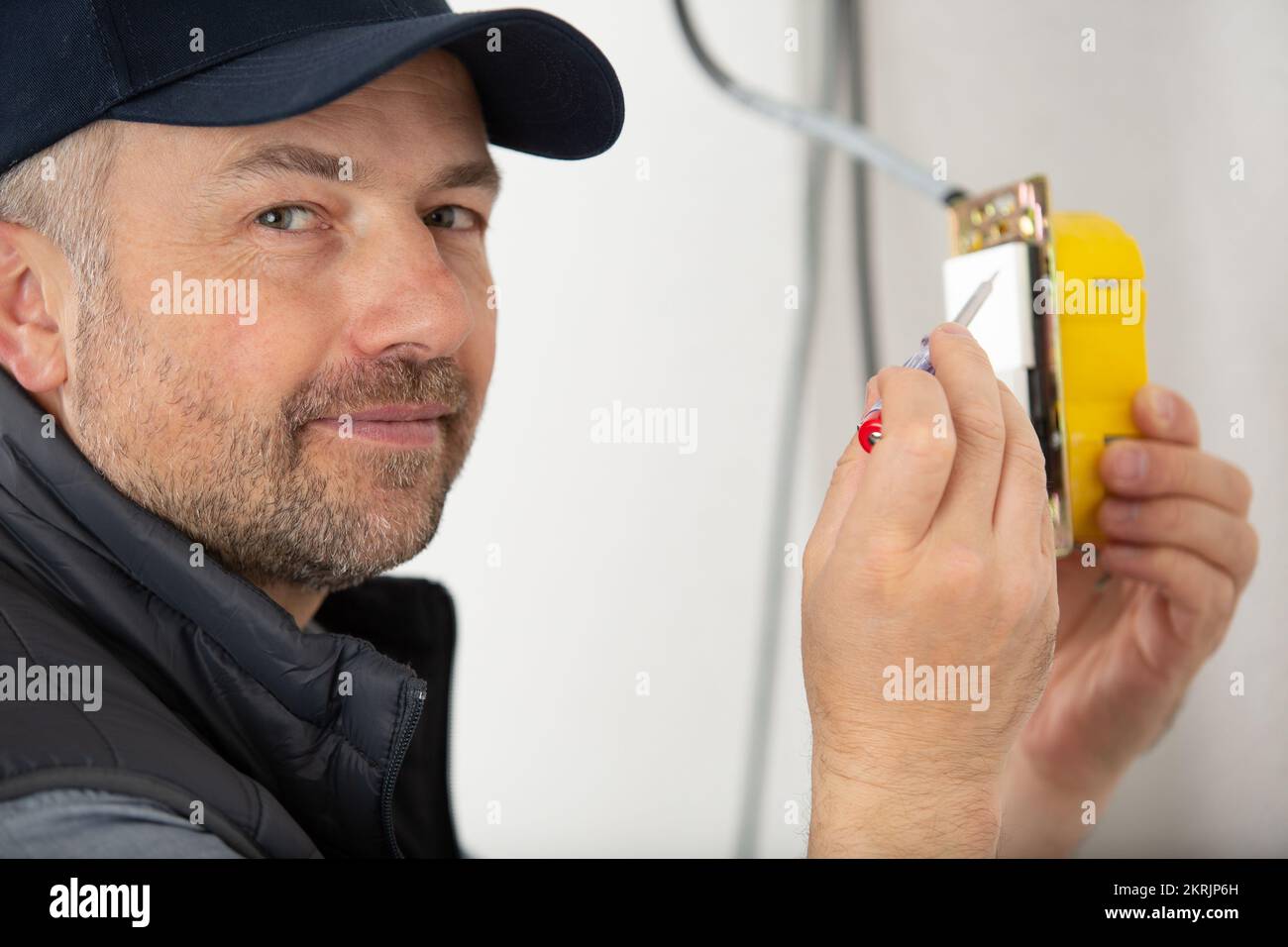repair renovation electricity and people concept Stock Photo - Alamy