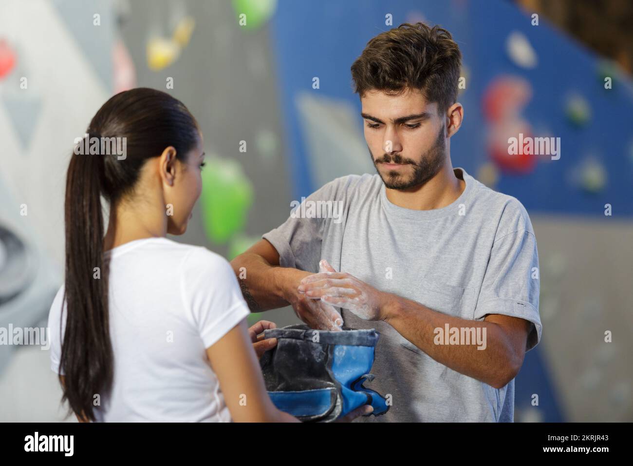 Black woman putting finger on hi-res stock photography and images - Alamy