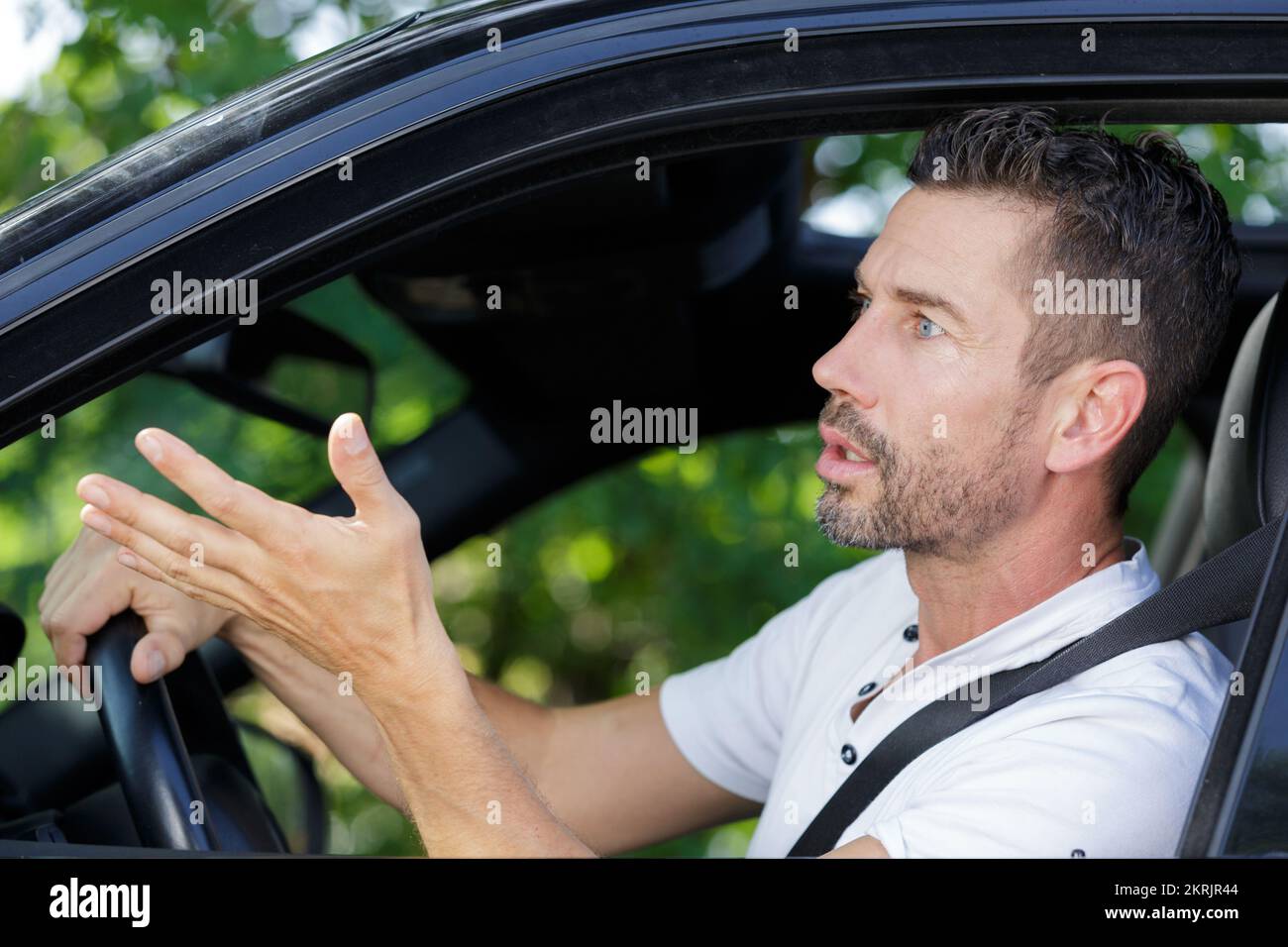 Frustrated driver traffic jam hi-res stock photography and images - Alamy