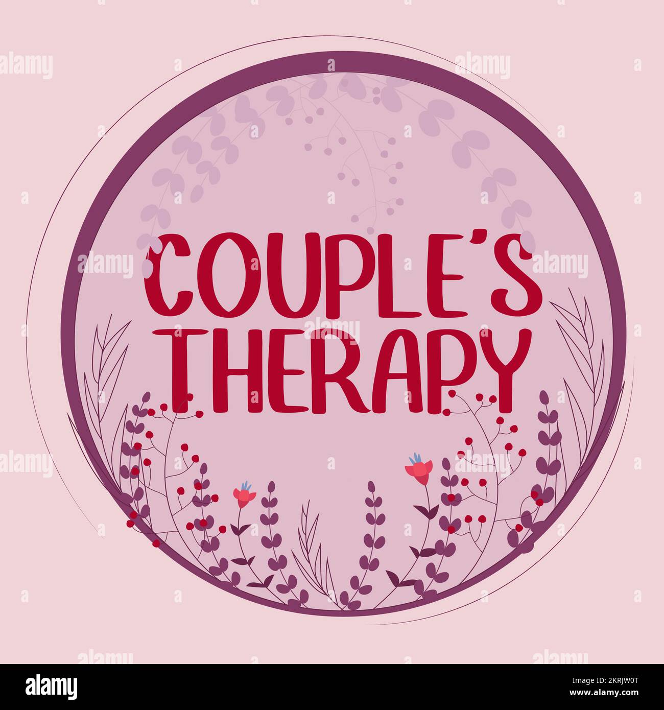 Sign displaying Couple S Therapy, Word Written on treat relationship ...