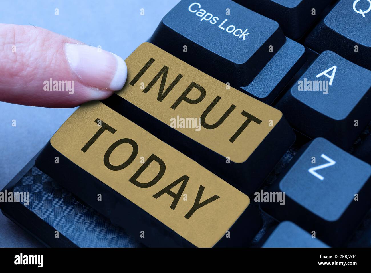 Inspiration showing sign Input, Concept meaning place where device ...