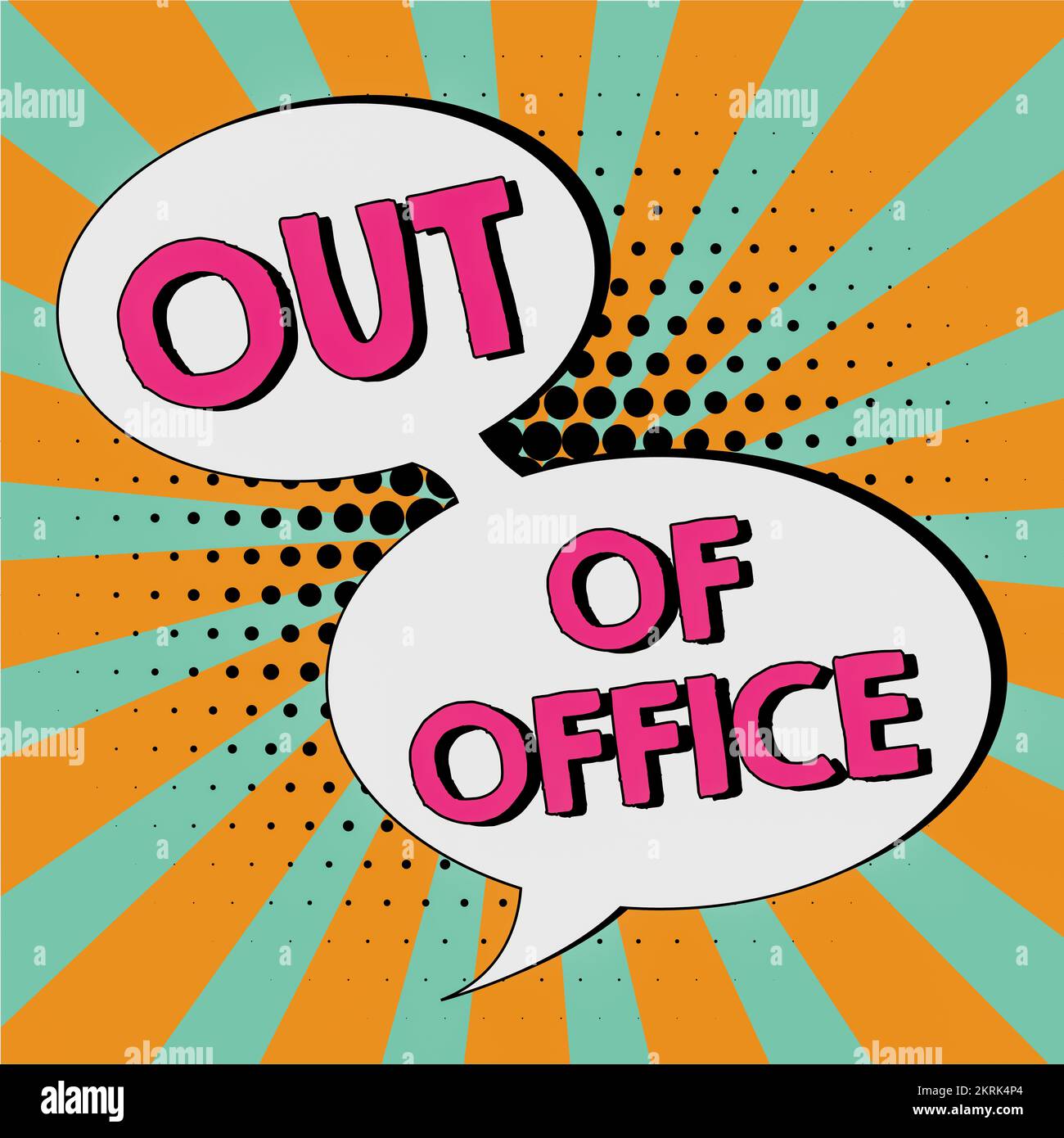 Conceptual caption Out Of Office, Word Written on Outside the job ...