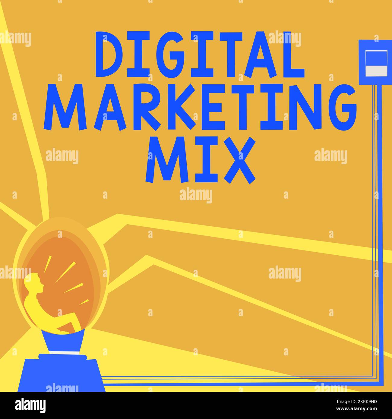 Conceptual caption Digital Marketing Mix, Business idea Set of actions ...