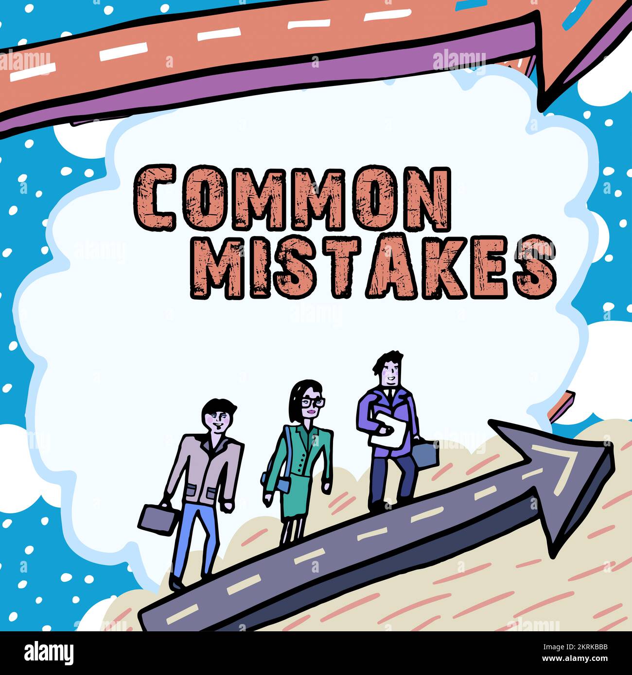 Hand writing sign Common Mistakes, Conceptual photo actions that are ...