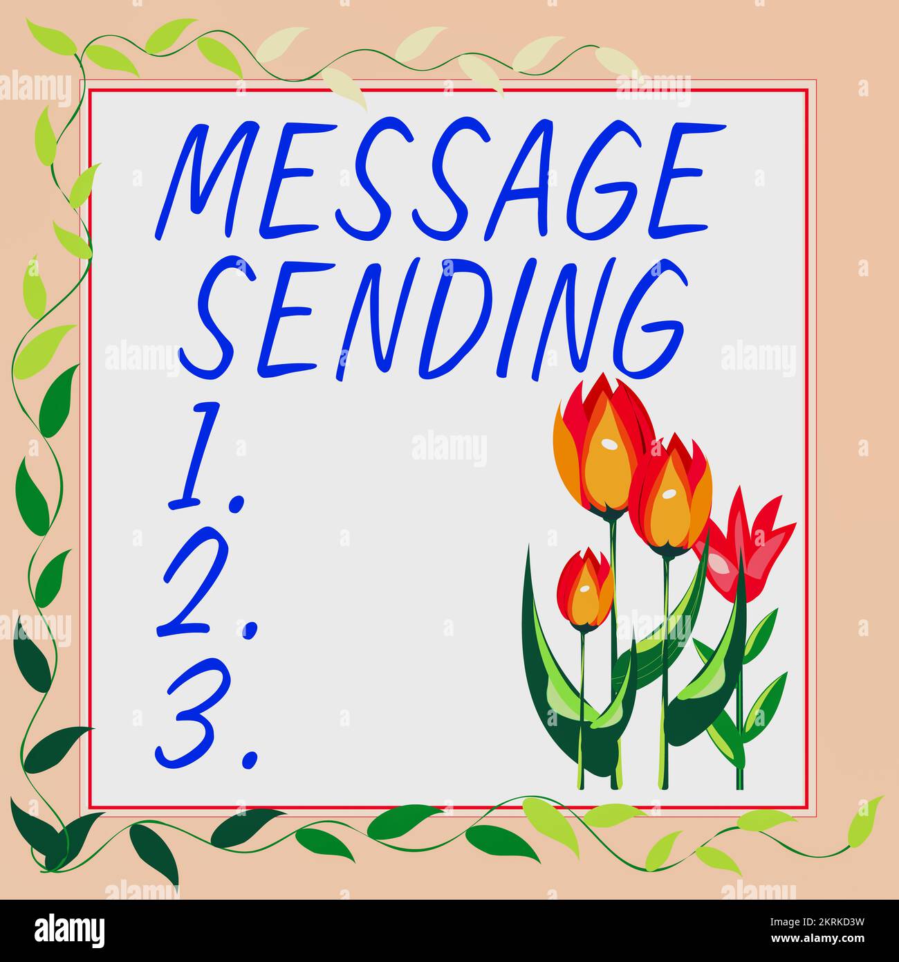 Sign displaying Message Sending, Concept meaning to convey or ...