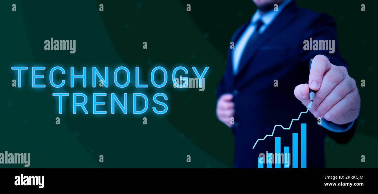 Conceptual caption Technology Trends, Internet Concept Trending Modern ...