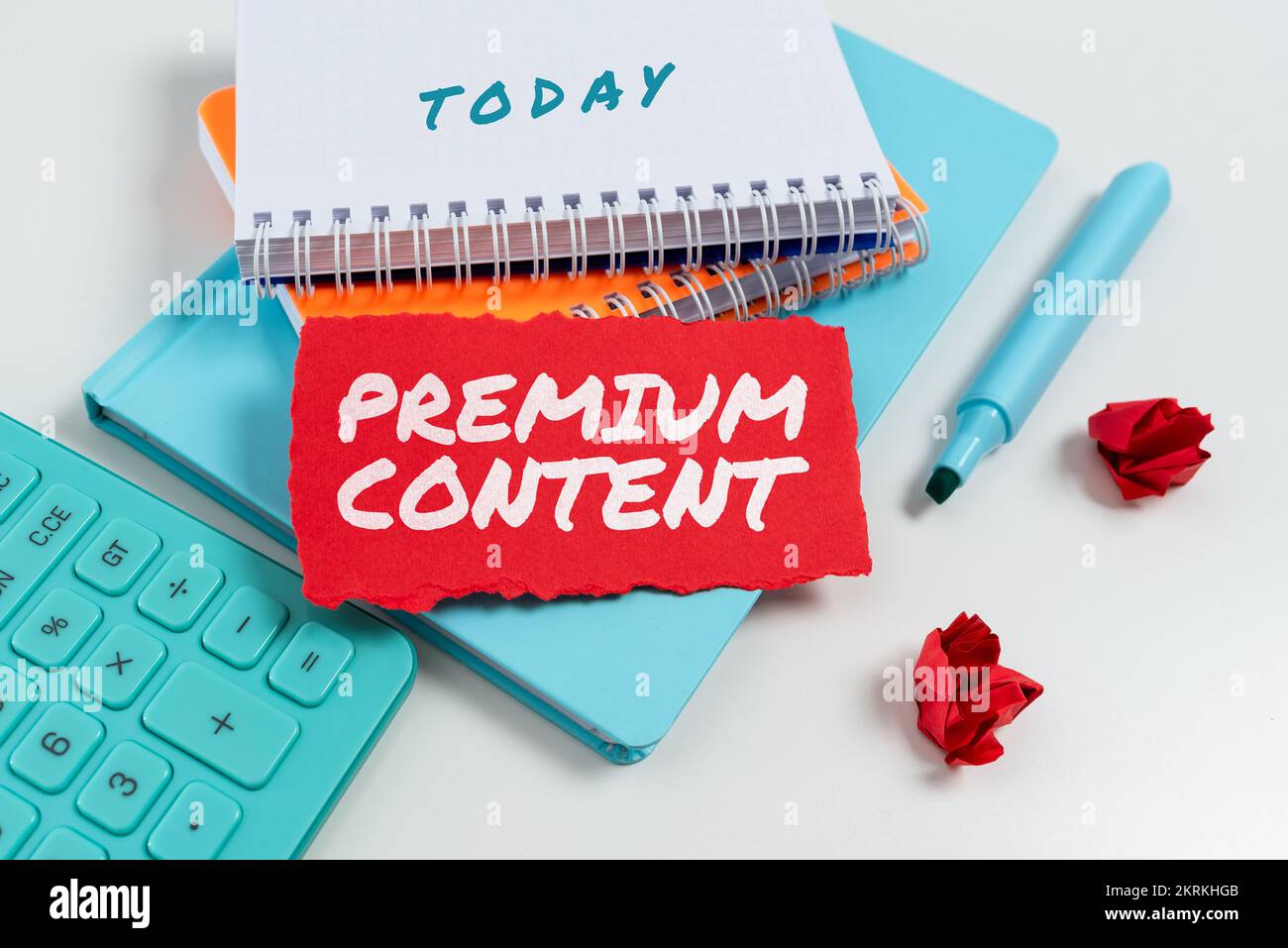 Hand writing sign Premium Content, Internet Concept higher quality or ...