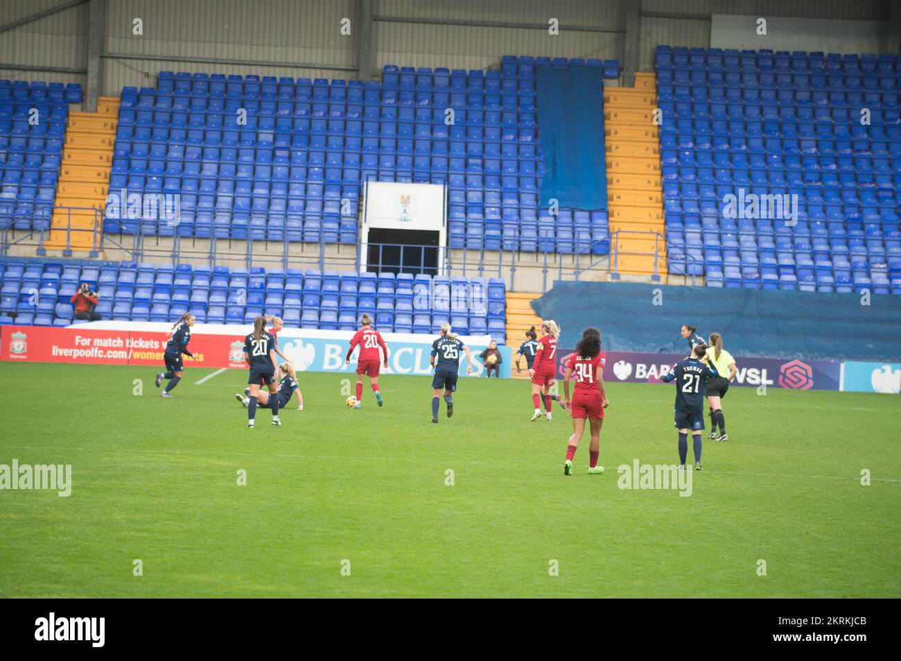 November 27, 2022: WSL Liverpool v Blackburn Rovers at Prenton Park ...