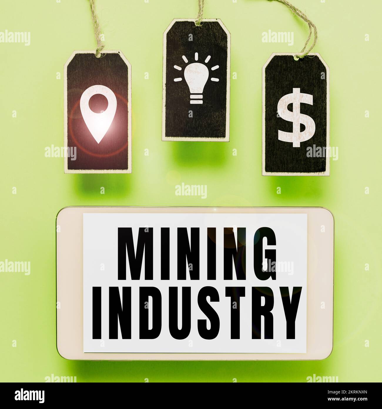 Hand writing sign Mining Industry, Internet Concept extraction of ...