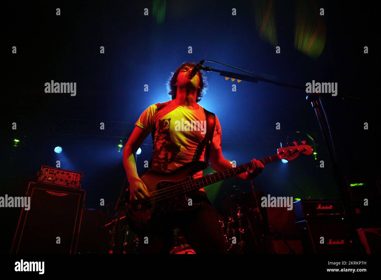 ROBIN HAWKINS, THE AUTOMATIC, 2007: Robin Hawkins, lead singer and bass ...