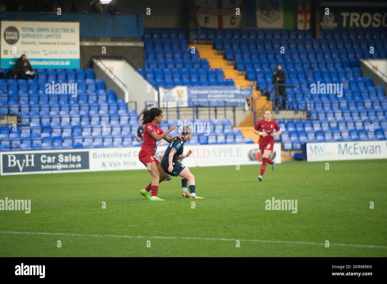 November 27, 2022: WSL Liverpool v Blackburn Rovers at Prenton Park ...