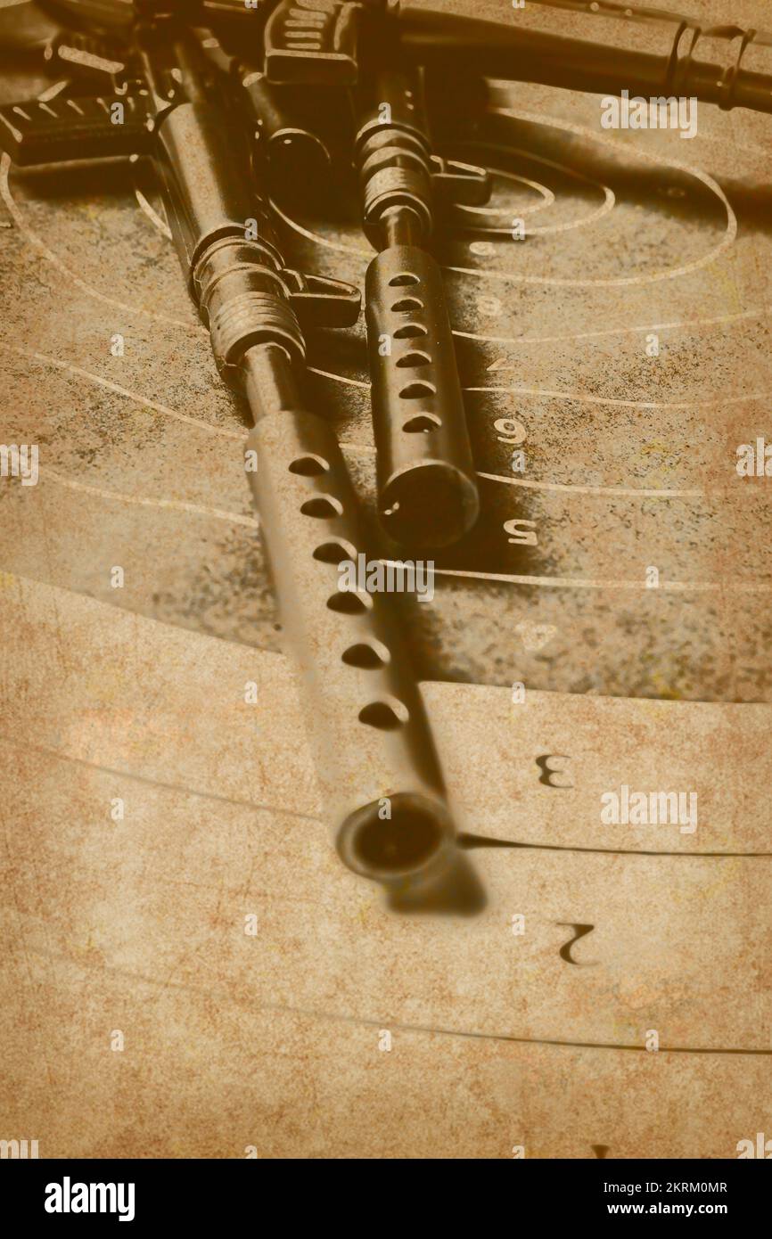 Vintage target shooting photo hi-res stock photography and images - Alamy