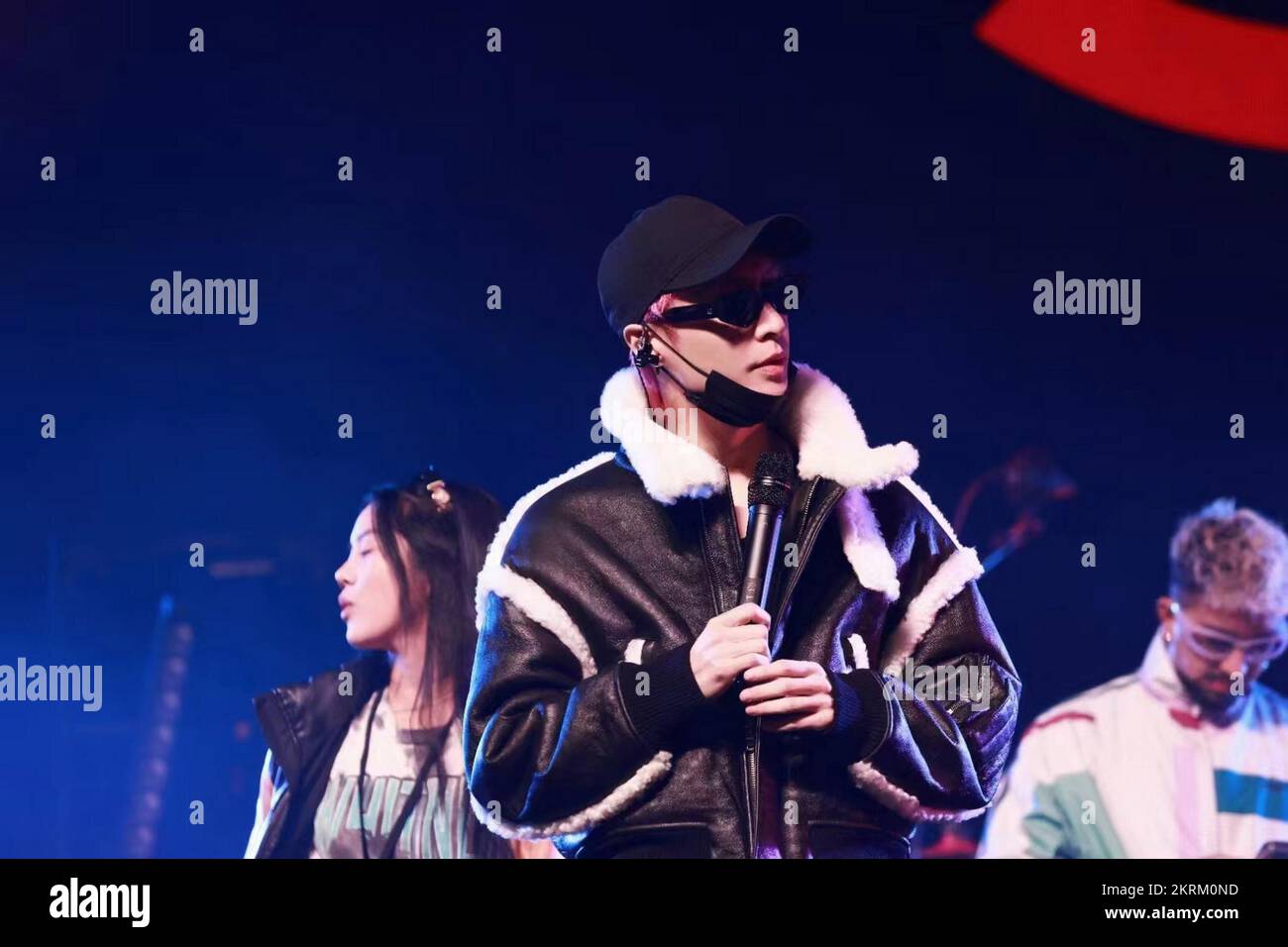 Chinese singer/actor Zhang Yixing shows at the Metamoon Music Festival ...