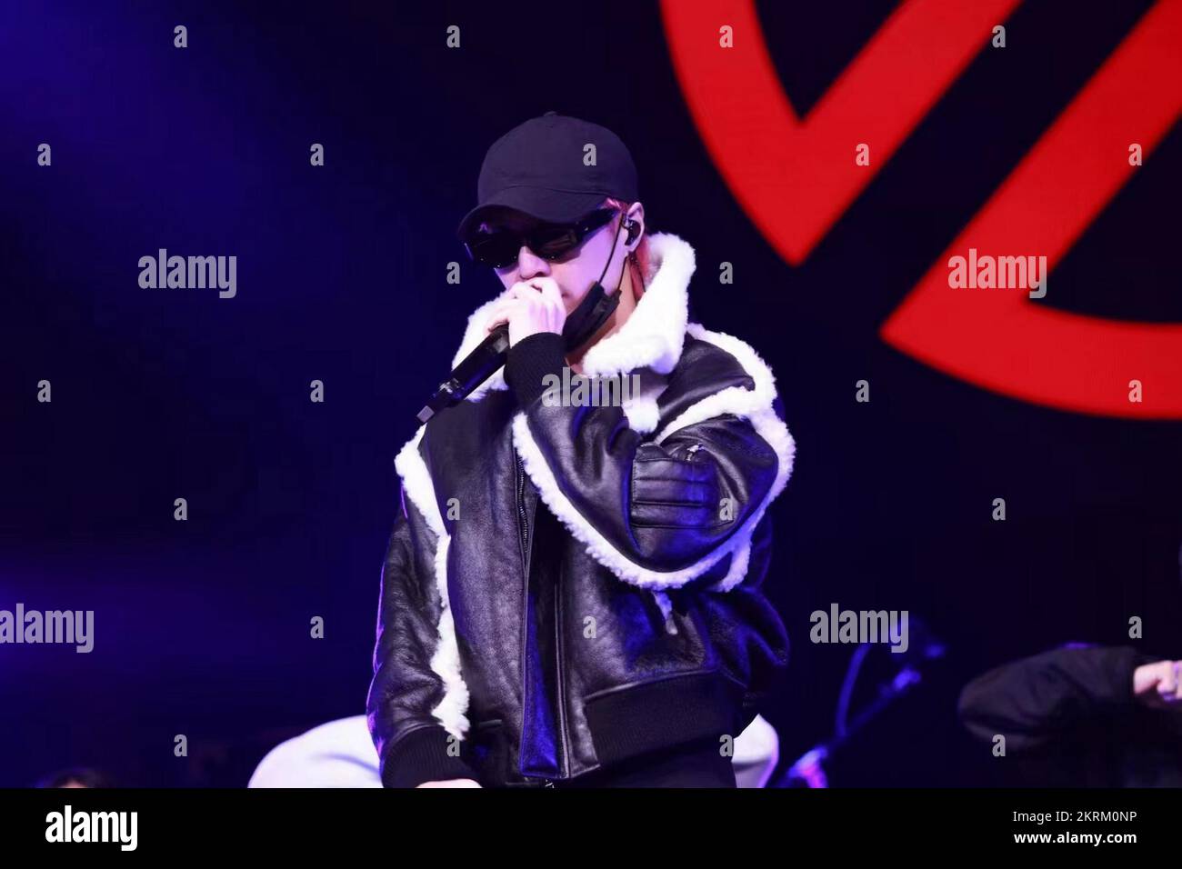 Chinese singer/actor Zhang Yixing shows at the Metamoon Music Festival ...