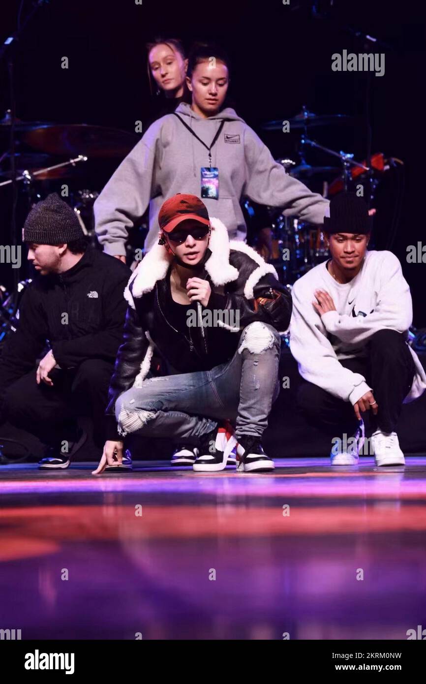 Chinese singer/actor Zhang Yixing shows at the Metamoon Music Festival ...