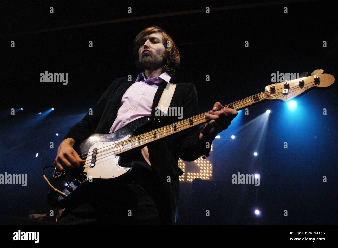 THE KILLERS, YOUNG, HOT FUSS TOUR, 2005: Mark Stoermer, bass player of ...