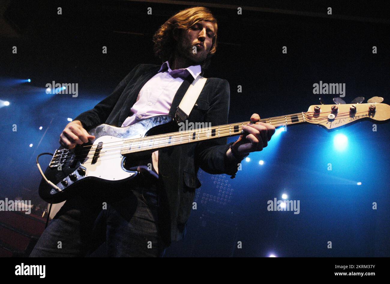 THE KILLERS, YOUNG, HOT FUSS TOUR, 2005: Mark Stoermer, bass player of ...
