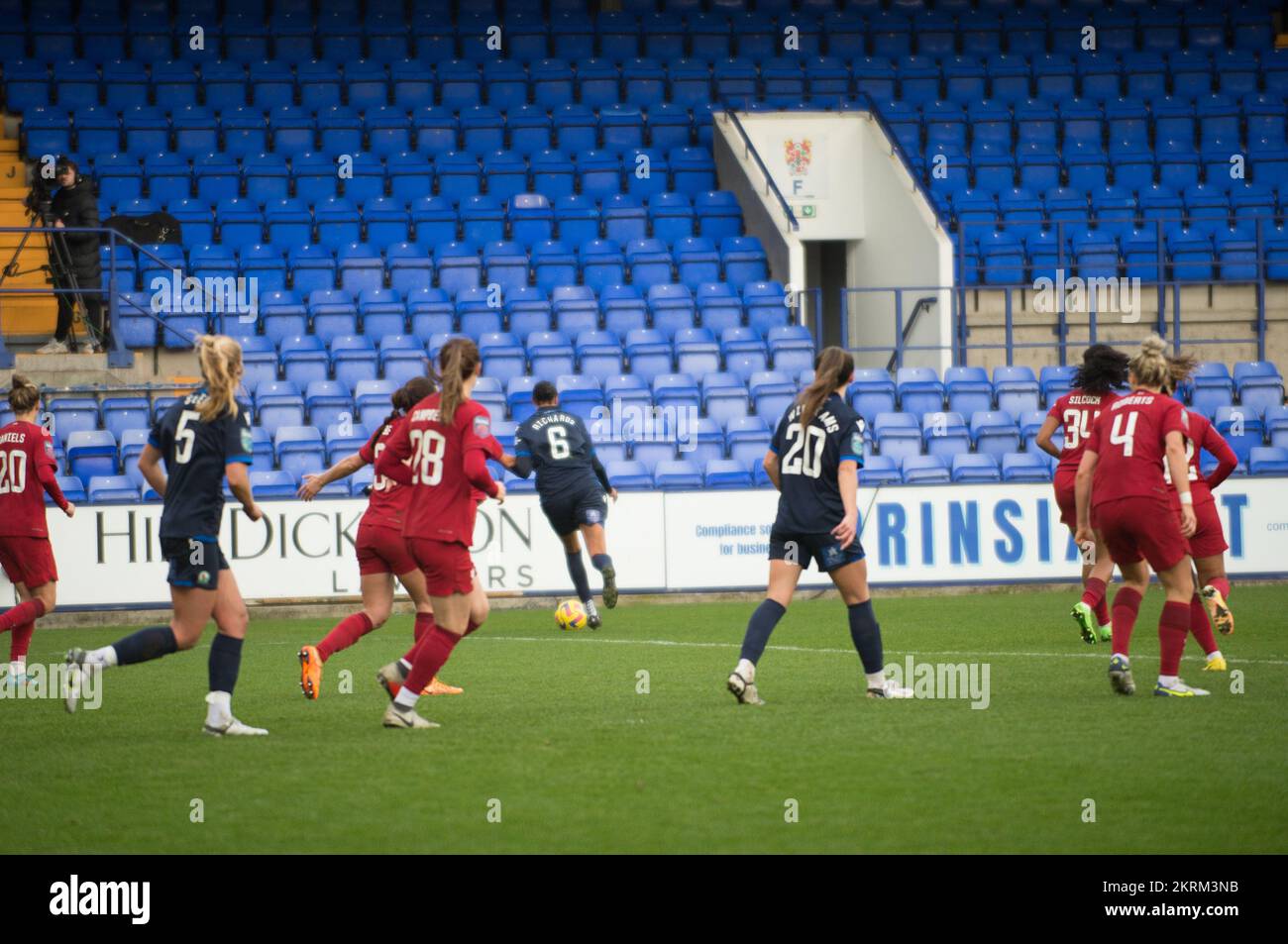 November 27, 2022: WSL Liverpool v Blackburn Rovers at Prenton Park ...