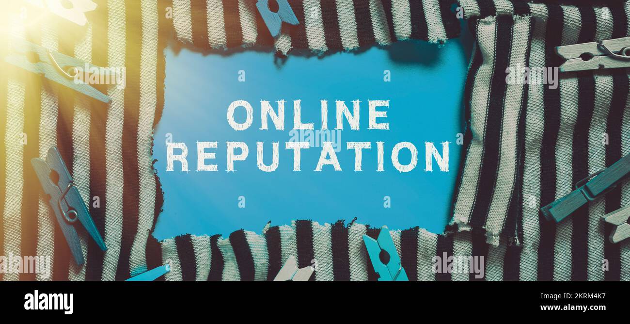 Conceptual caption Online Reputation, Business idea Reliability Ranking ...