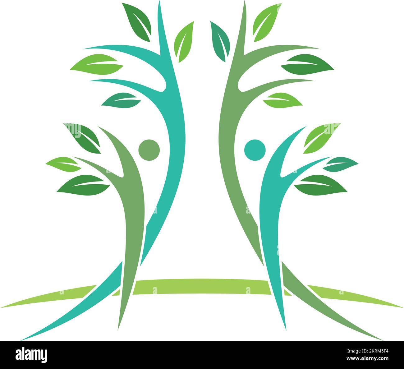 Abstract body silhouette. Caring, wellness logotype Stock Vector Image ...