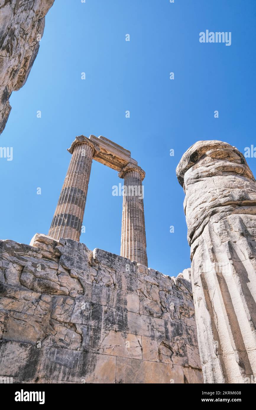 Didim, Turkey- August 23, 2021 A view from Temple of Apollo at Didyma ...