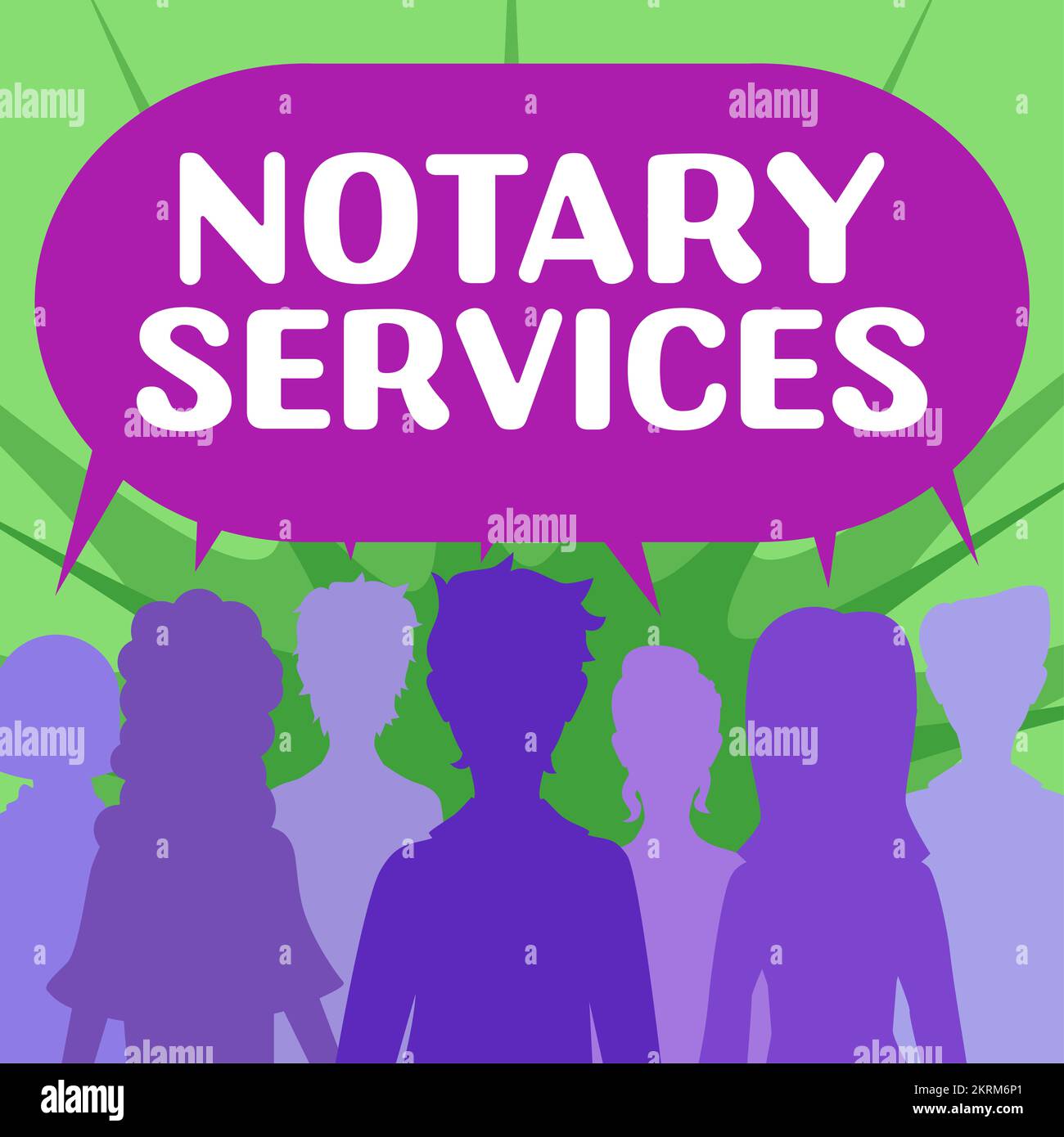 Text caption presenting Notary Services, Business showcase services ...