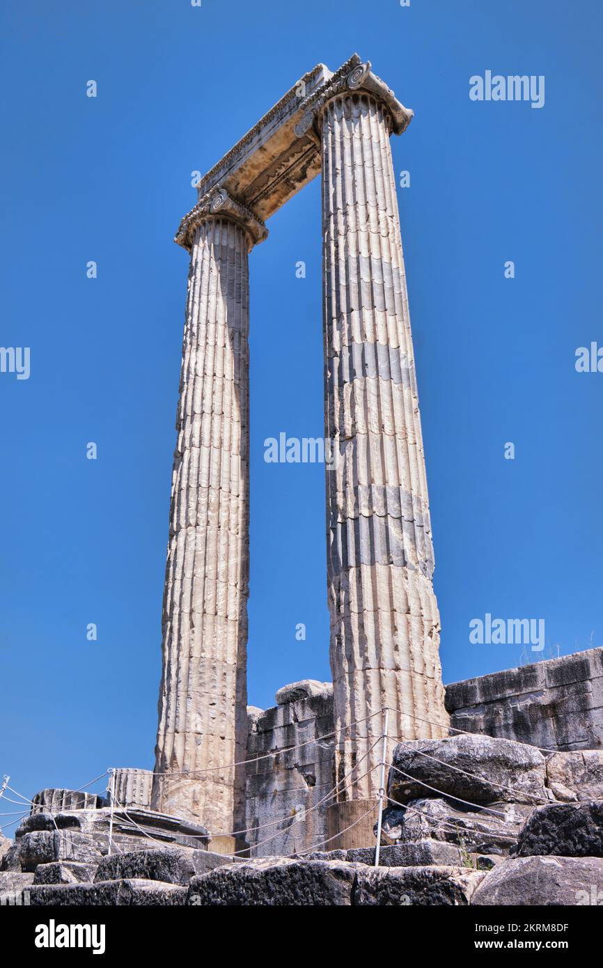 Didim, Turkey- August 23, 2021 A view from Temple of Apollo at Didyma ...