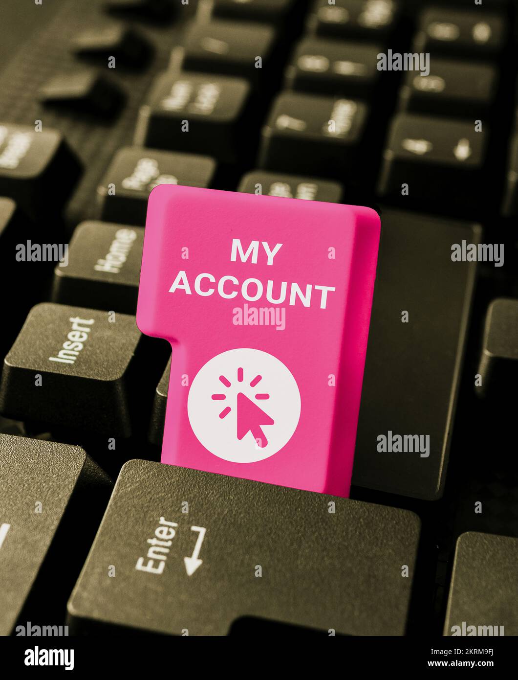 Hand writing sign My Account, Business idea If something is said to be ...