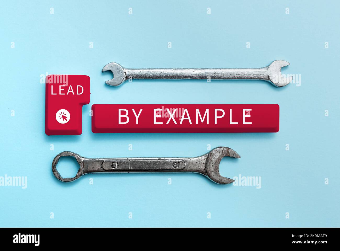 Text showing inspiration Lead By Example, Concept meaning Leadership ...