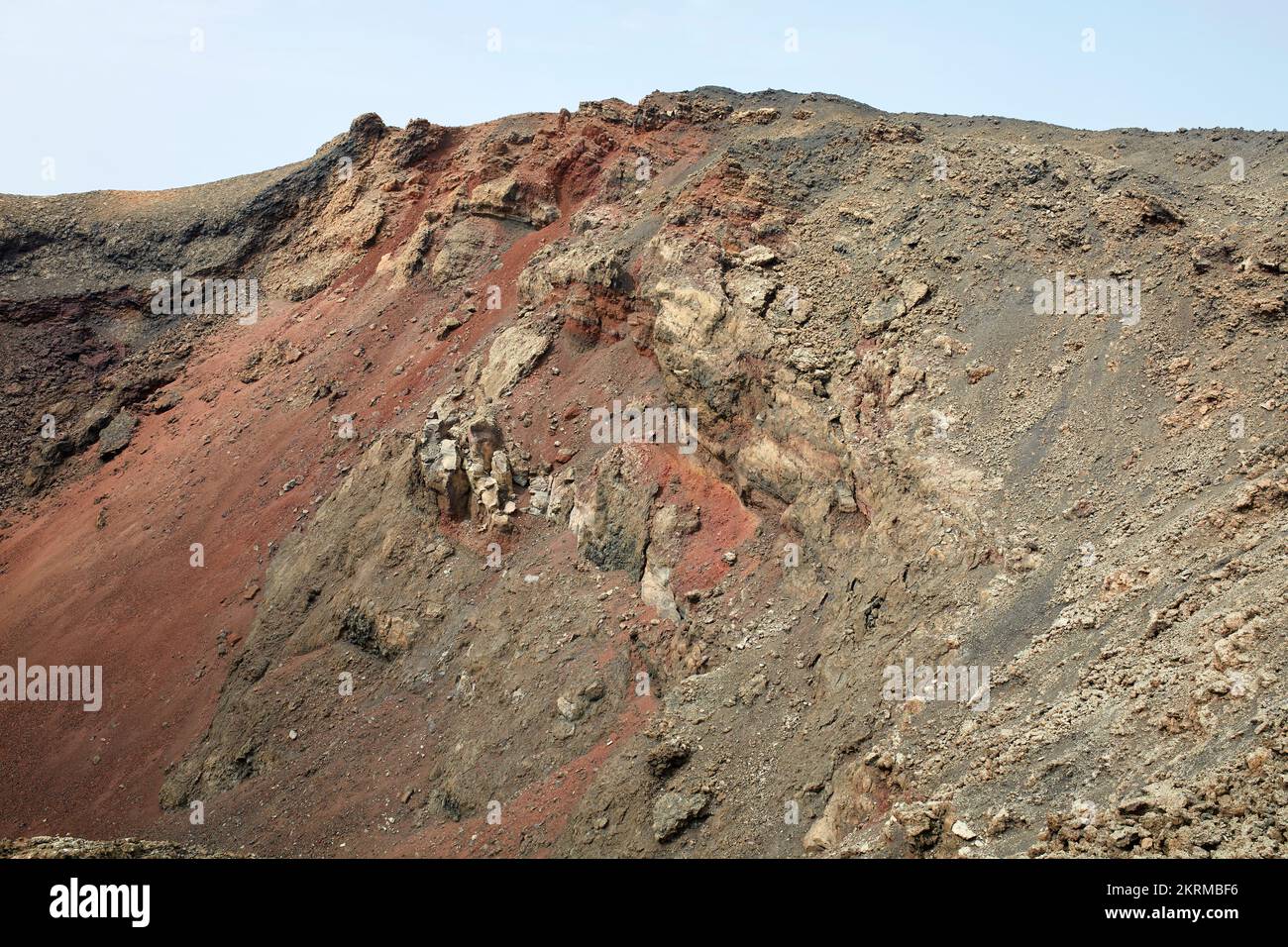 Picturesque scenery of rough rocky formations in mountainous terrain ...