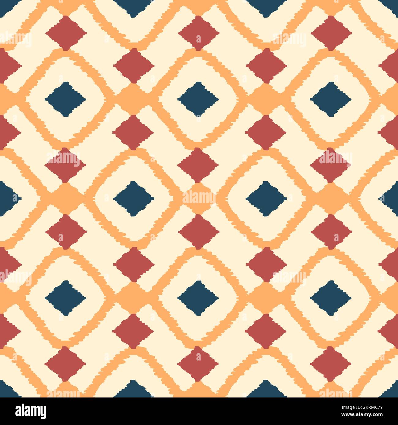 Tribal Ikat Vector Chevron Indian Seamless Pattern Stock Vector Image ...