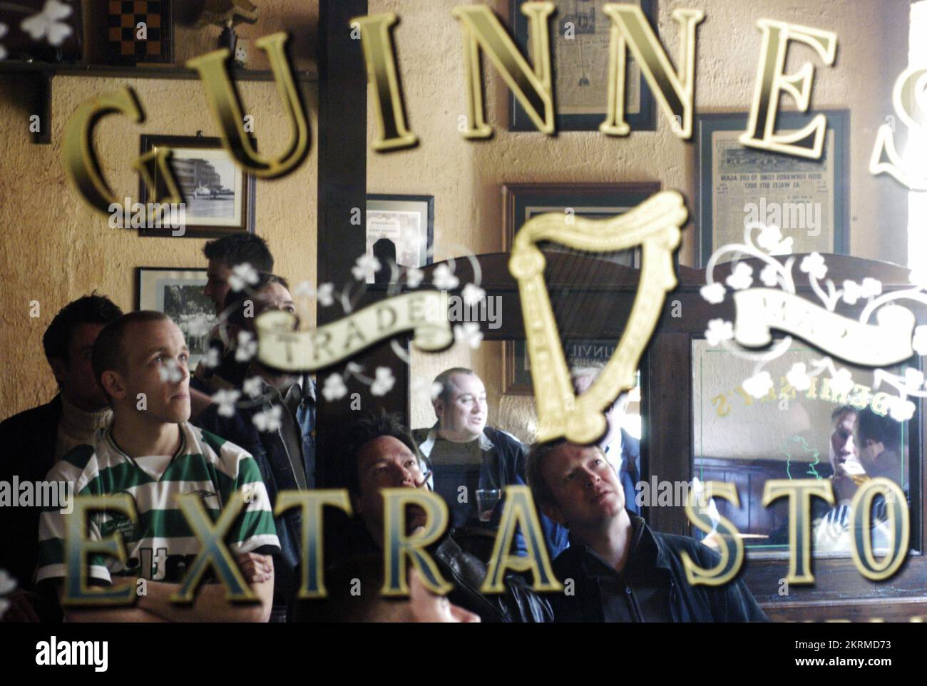 Celtic fans watch Celtic v Rangers at Dempseys Bar in Cardiff, March 7 ...