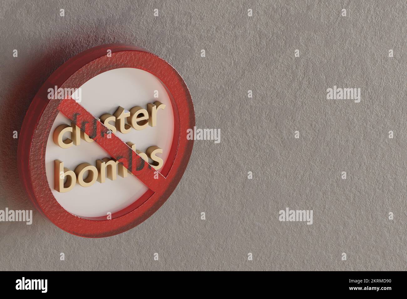 Beautiful abstract illustration cluster bombs Forbidden, prohibiting ...