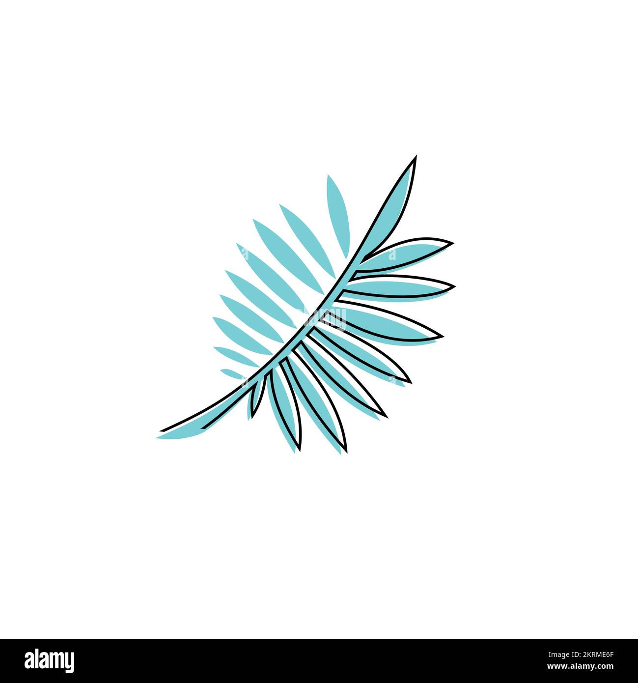 Fern leaf, Abstract organic artwork, logo design, nature inspired logo ...