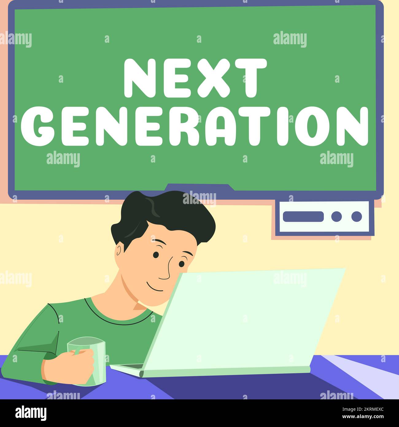 Handwriting text Next Generation, Business idea product that has been ...