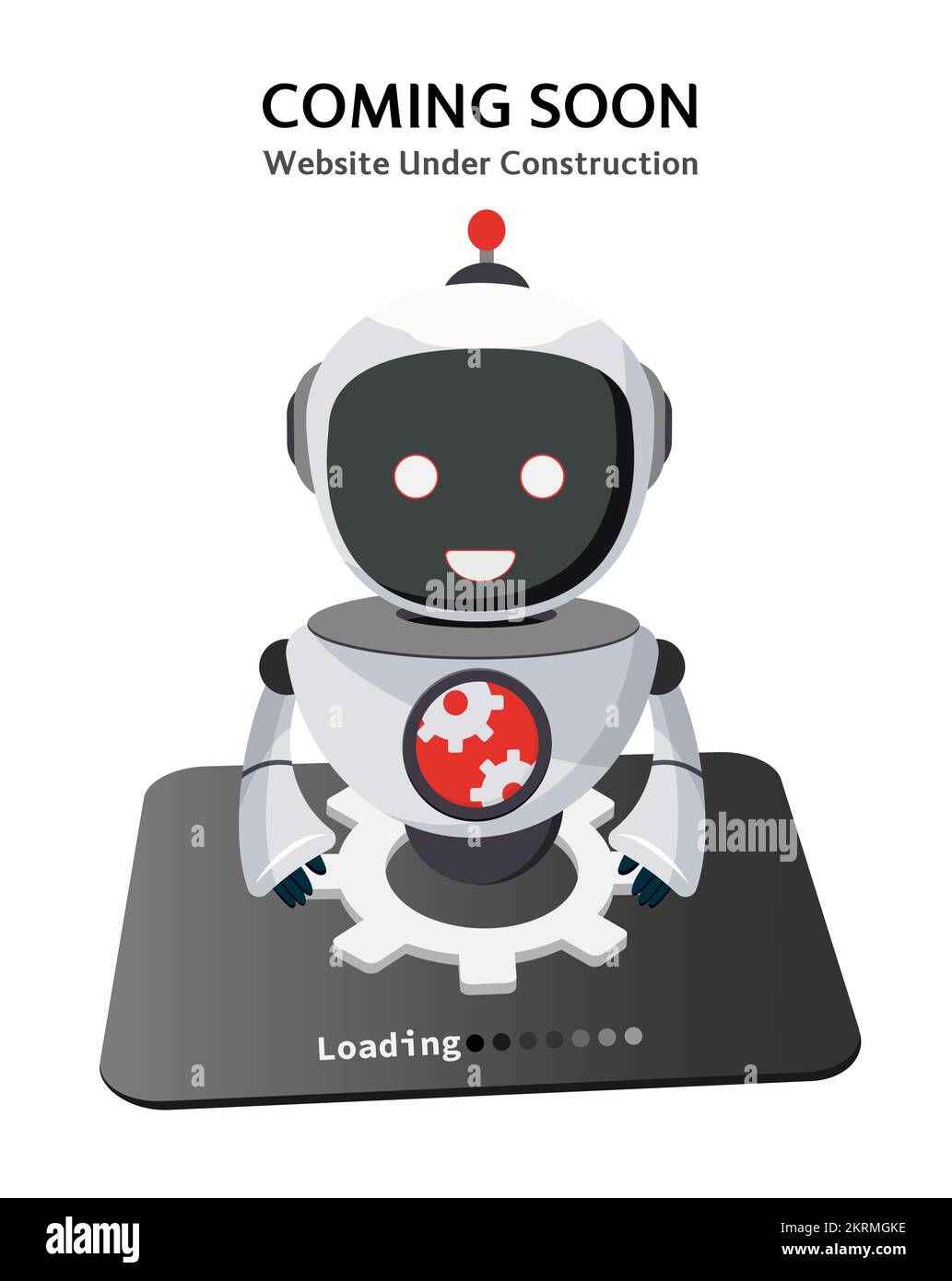 Robot construction character vector design. Mascot ai technology for ...