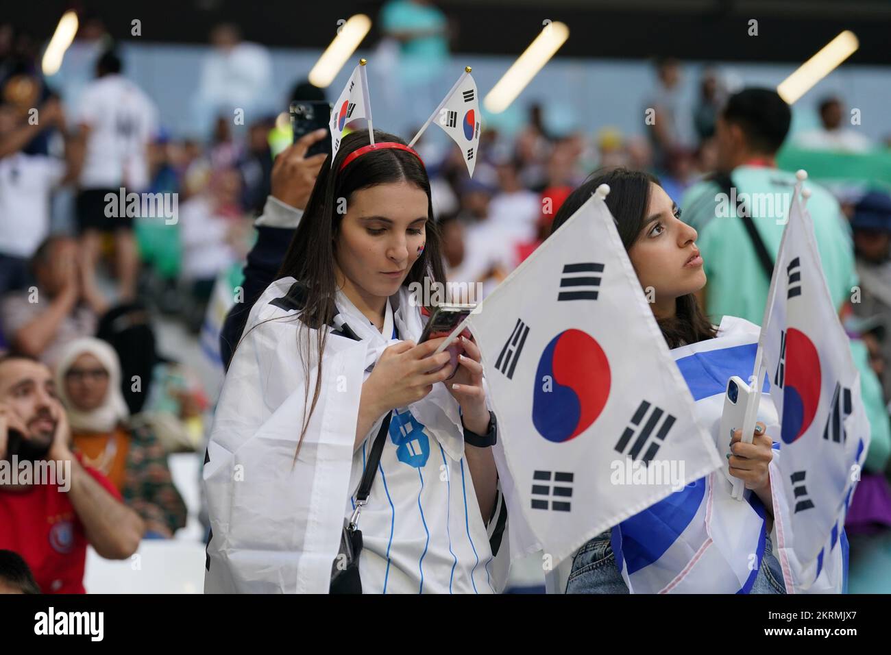 Doha, Qatar. 24 November 2022. Fifa World Cup. Uruguay vs. Korea Stock ...