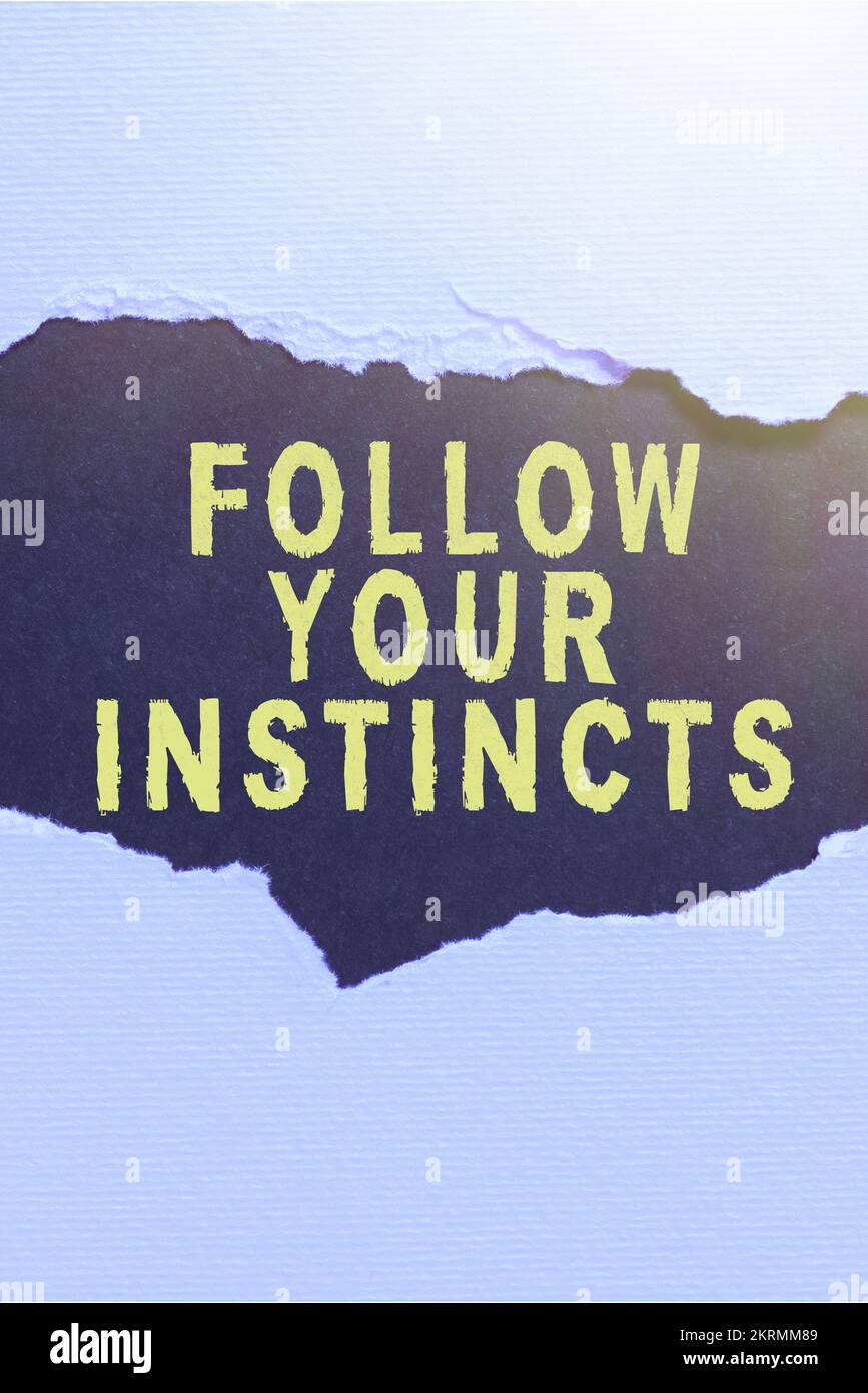 Direction to follow by instinct hi-res stock photography and images - Alamy