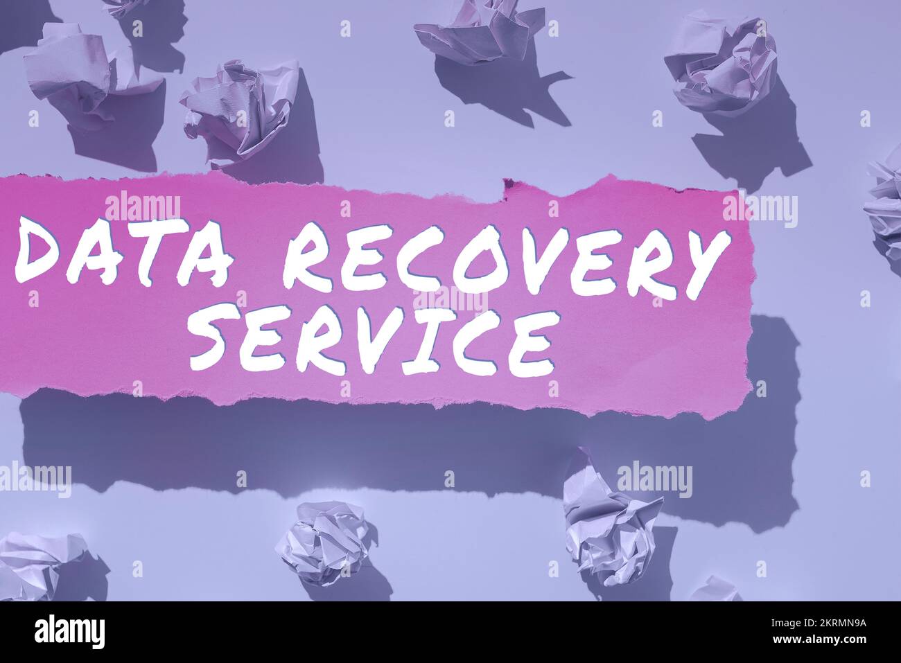 Conceptual caption Data Recovery Service, Business approach Process of retrieving inaccessible ...