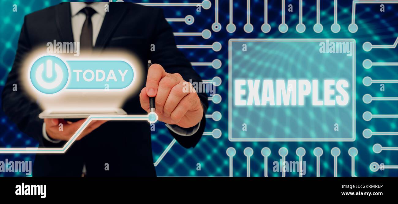 Writing displaying text Examples, Business concept photo Sample Model to follow Guide ...