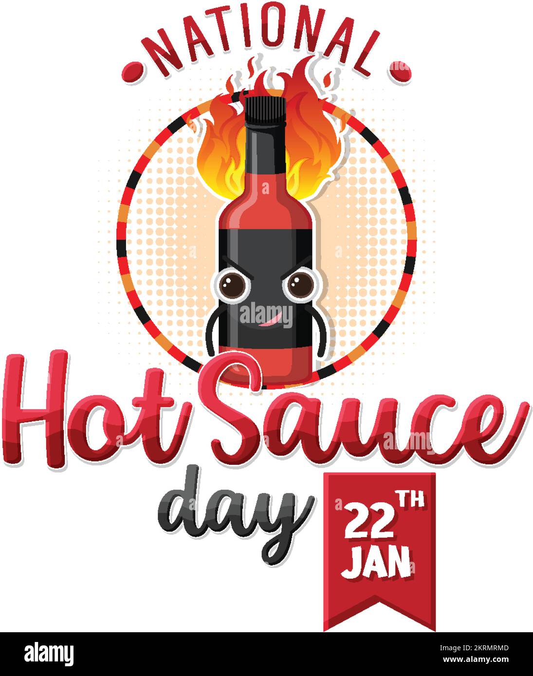 National Hot Sauce Day Banner Design illustration Stock Vector Image ...