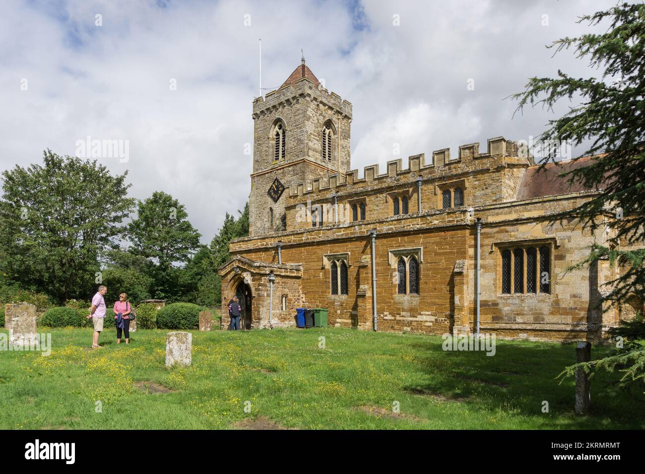 Exterior of the church of St Mary in the village of Blakesley ...