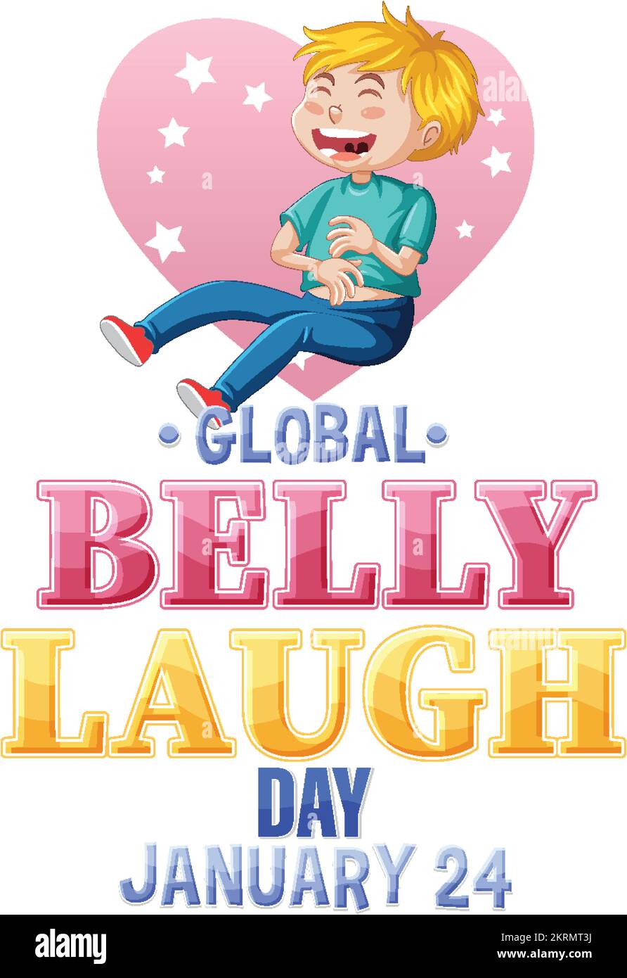 Global Belly Laugh Day Banner Design illustration Stock Vector Image ...