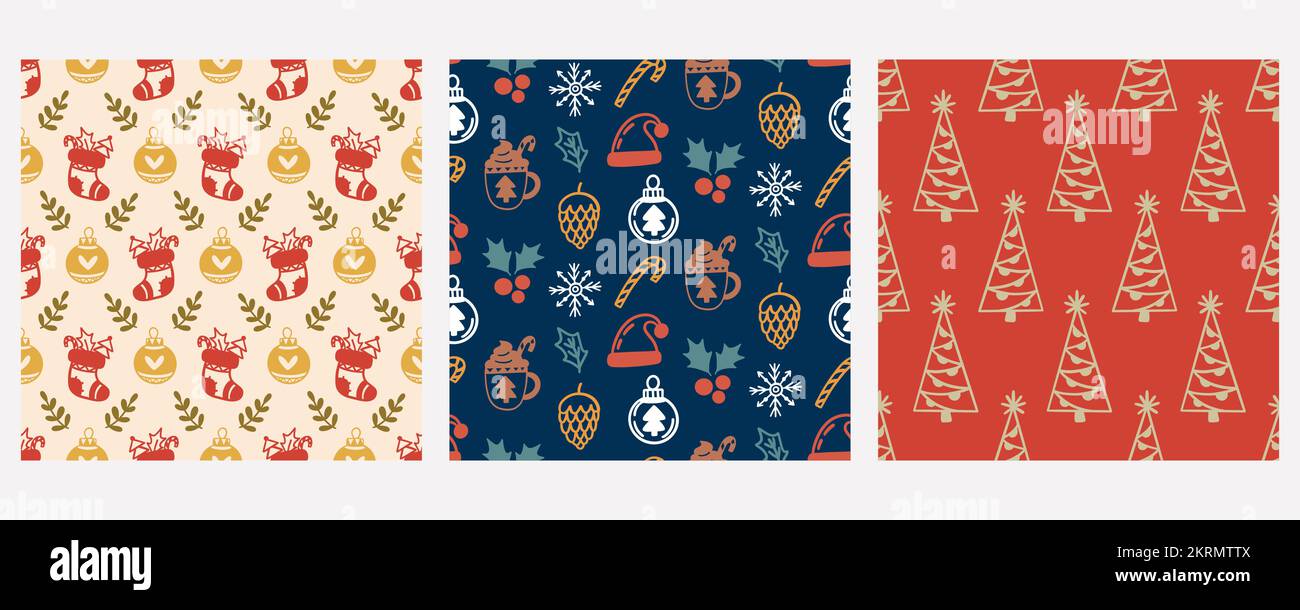 Socks with patterns Stock Vector Images - Alamy