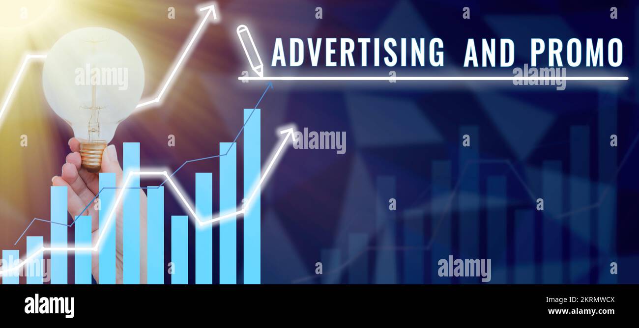 Writing displaying text Advertising And Promo, Business showcase ...